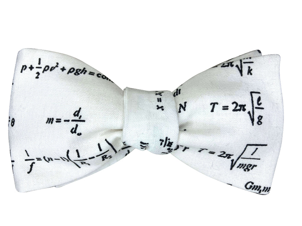 Black & White Maths Bow Tie